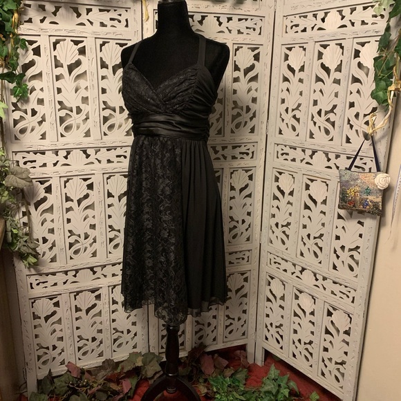 Jodi Kristopher | Dresses | Jodi Kristopher Beautiful Black Chiffon ...